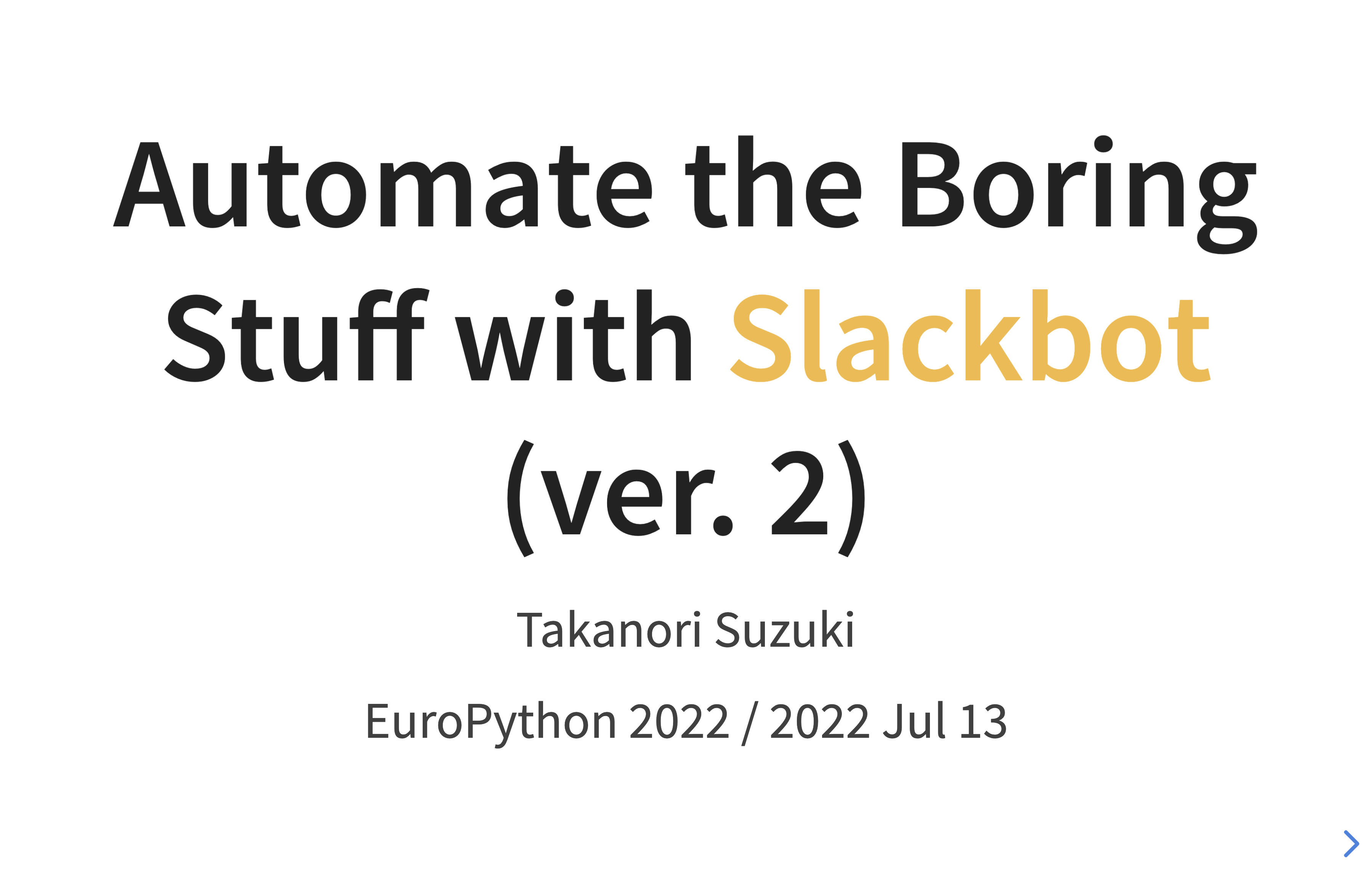 Automate the Boring Stuff with Slackbot (ver. 2)