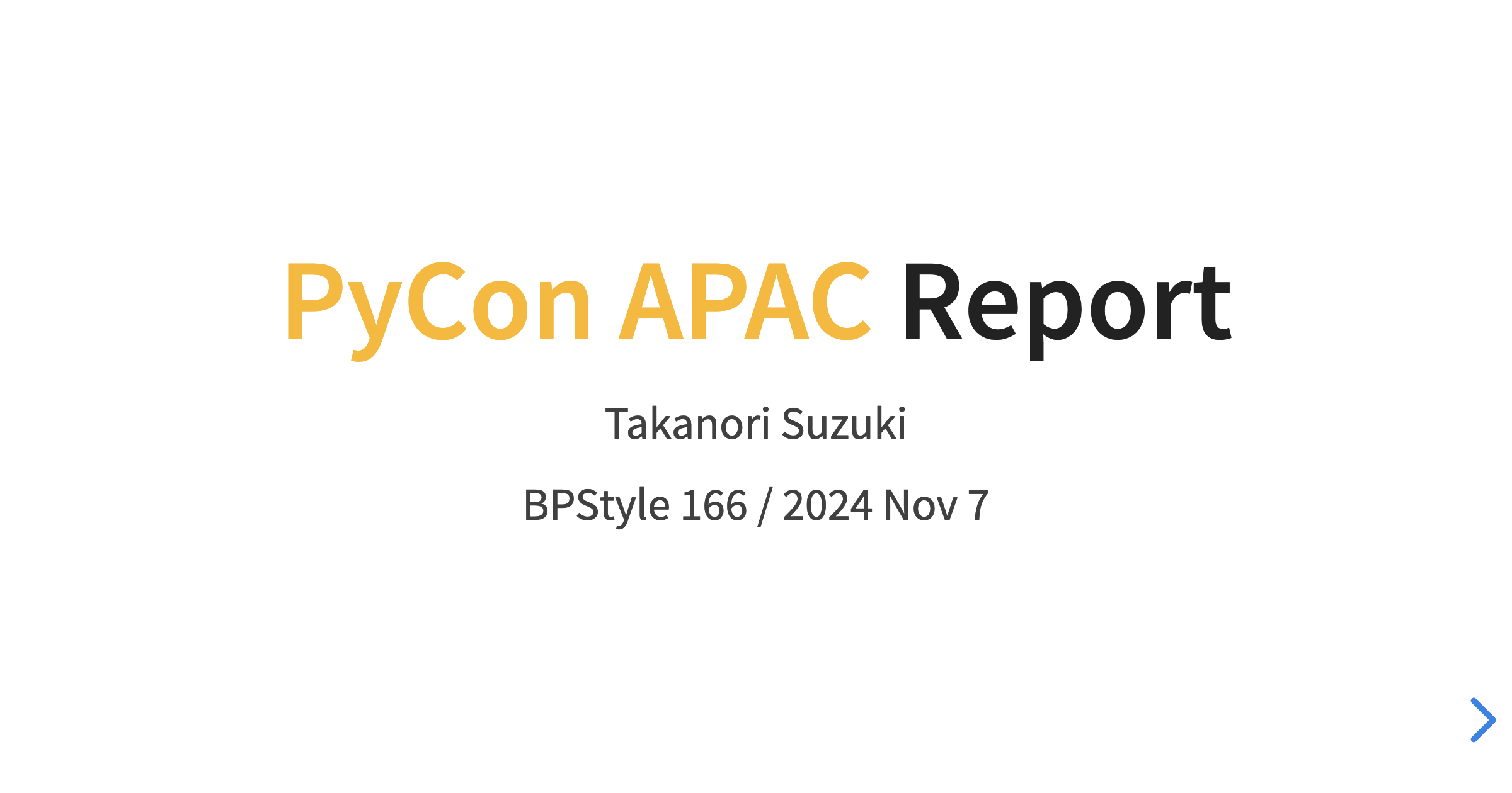 PyCon APAC Report